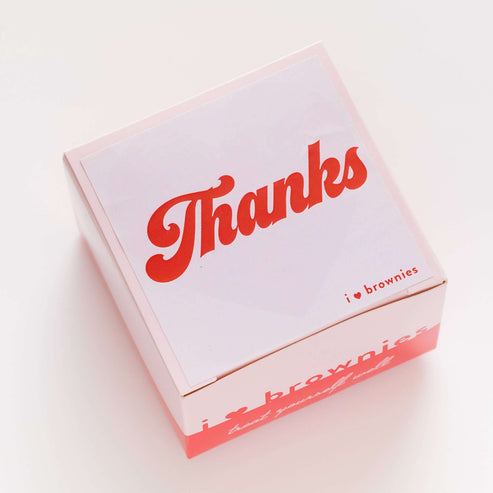 I Heart Brownies custom Individual Boxes for brownie gifts
